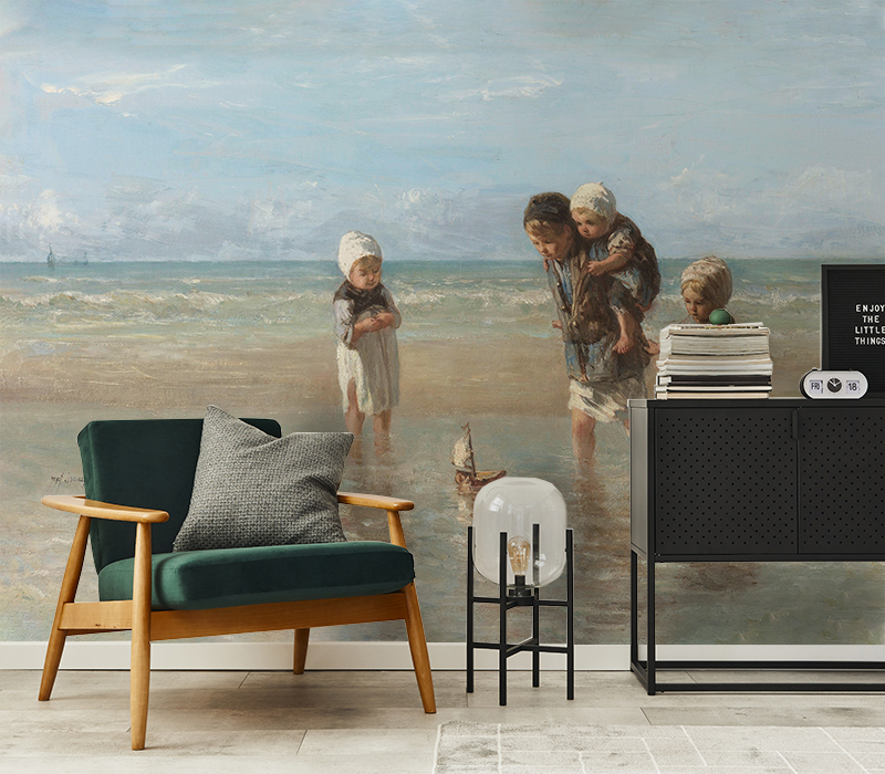 Kinderen der zee - behang | EasyCanvas.nl